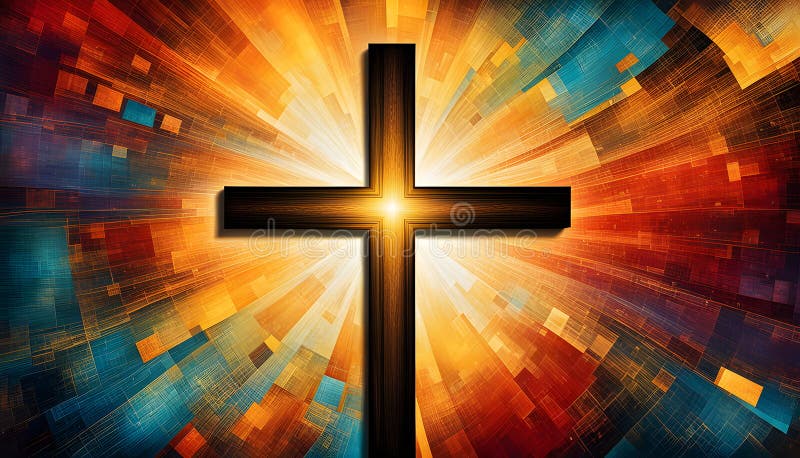 Abstract Christianity Religion Art Design Stock Illustration ...