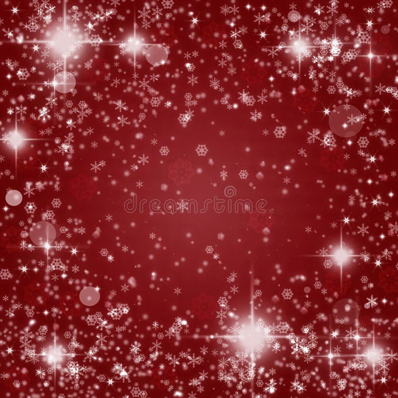 Christmas Red Starry Background. Stock Vector - Illustration of snow ...