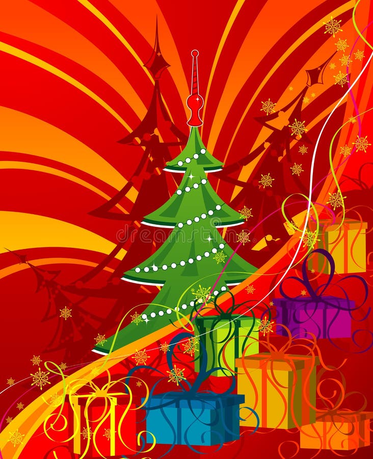 Abstract Christmas Design, Vector Stock Vector - Illustration of ...