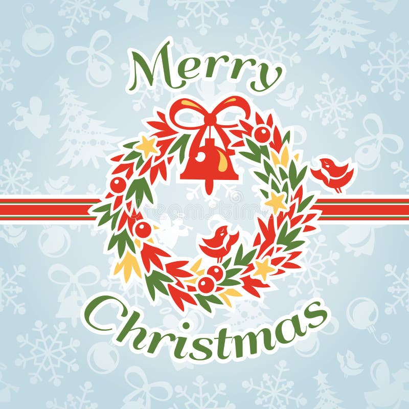 Abstract christmas card stock vector. Illustration of silver - 26395749