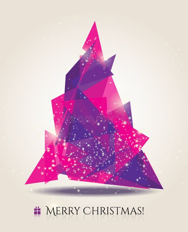 Abstract Christmas Card with Modern Elements. Stock Illustration ...