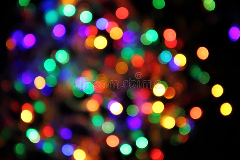 Abstract Christmas Color Lights Background Stock Photo - Image of blur ...
