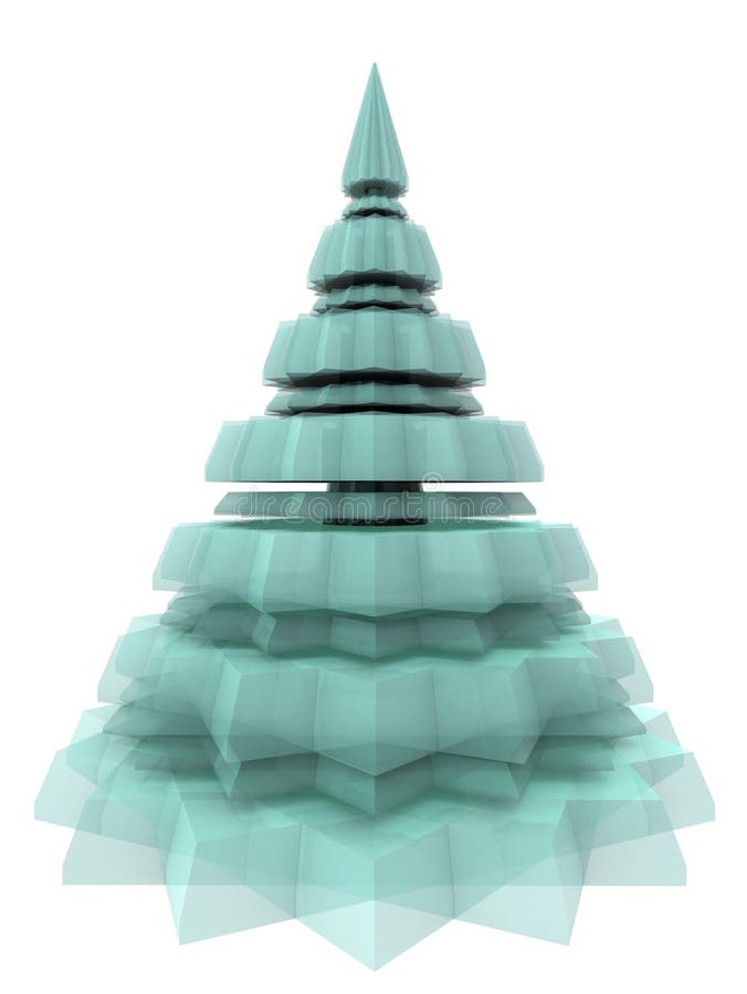 Abstract Christmas Crystal Diamond Tree Stock Photo - Image of fantasy ...