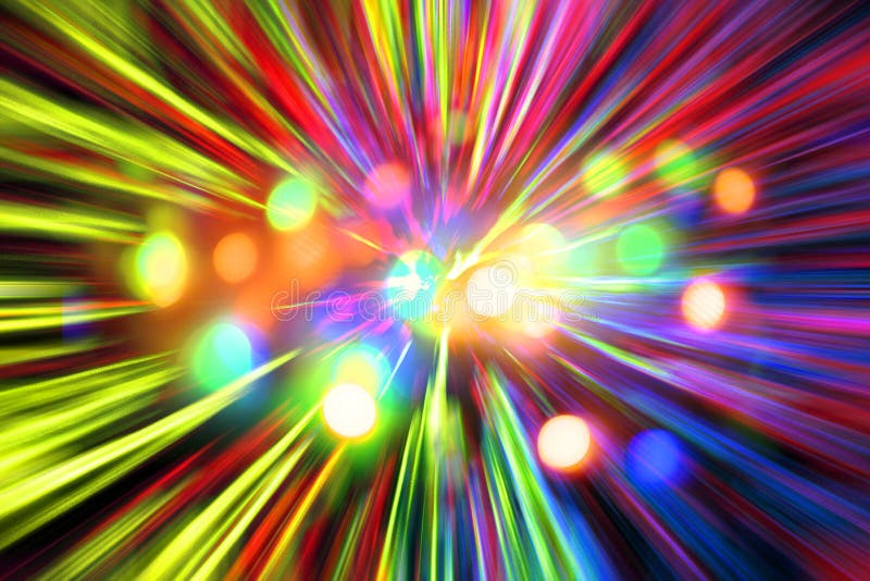 Abstract Christmas Lights Explosion Stock Photo - Image of xmas, blur ...