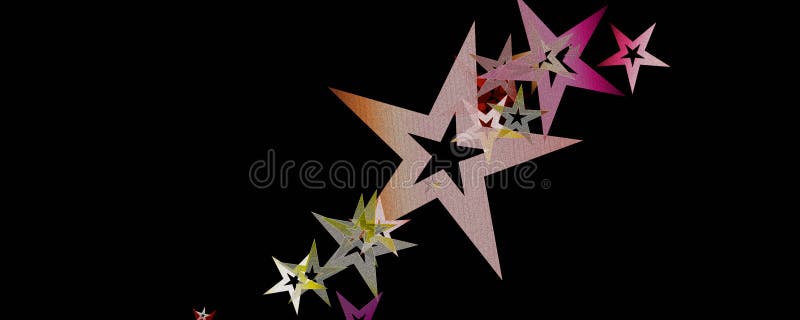 Abstract Christmas Star Glass 3D Panorama Illustration Stock ...