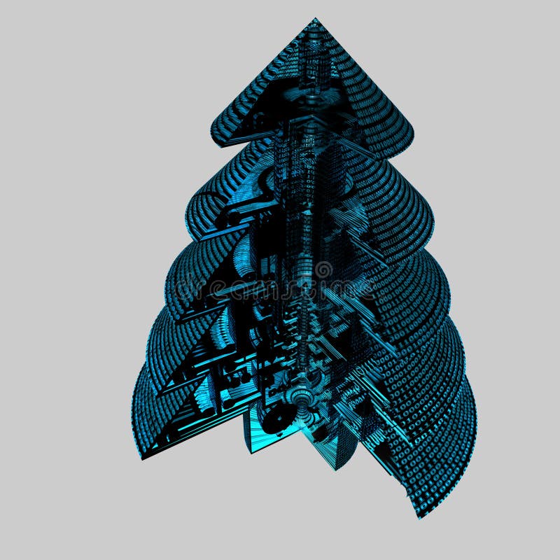 Abstract Christmas tree stock illustration. Illustration of zero - 11967216