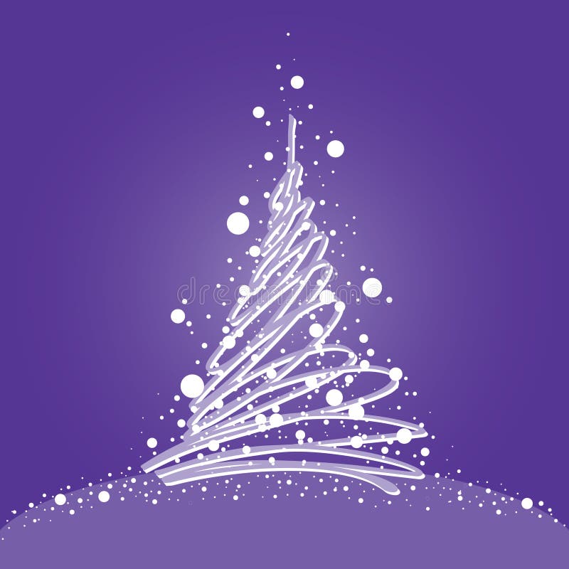 Abstract Christmas tree stock vector. Illustration of abstract - 15677573