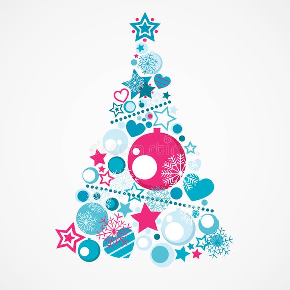 Abstract Christmas tree stock vector. Illustration of season - 21316354