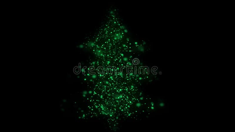 Abstract Christmas Tree Animation with Lights Stock Footage - Video of ...