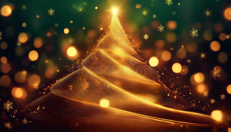 Abstract Christmas Tree Background Header Wallpaper Illustration Stock ...