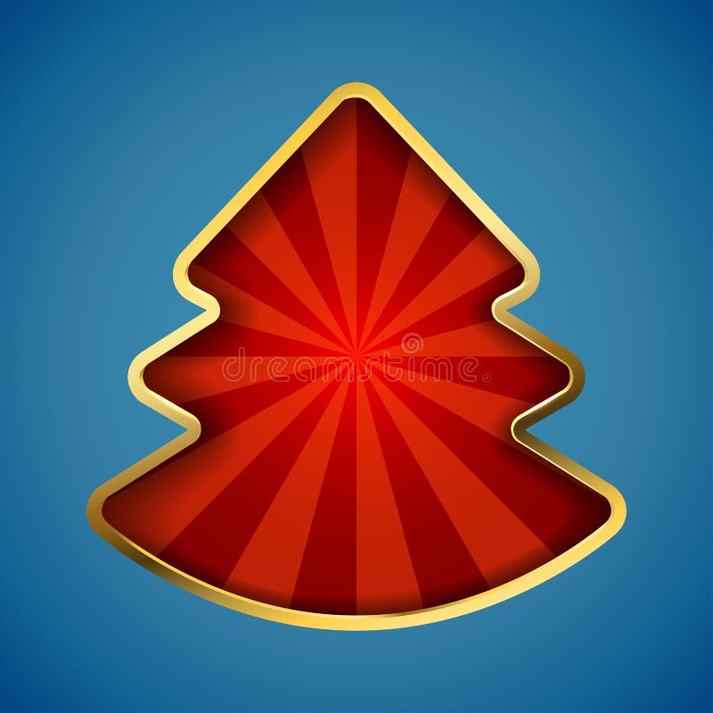 Abstract Christmas Tree Card Stock Illustration - Illustration of ...