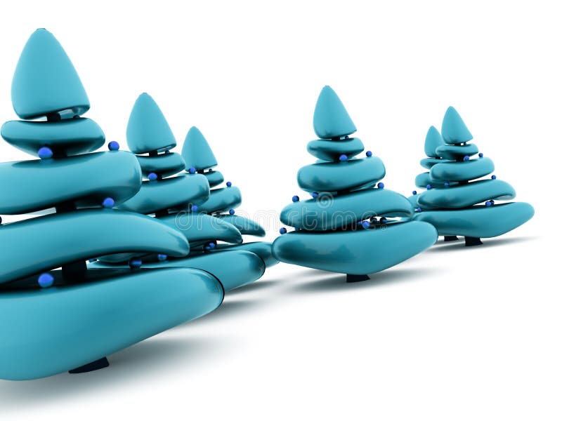 Abstract Christmas Tree Concept Stock Illustration - Illustration of ...