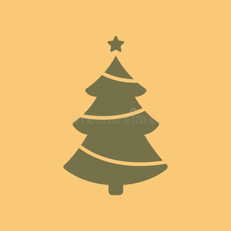 Abstract Christmas Tree, Christmas Holiday Element - Vector Stock ...