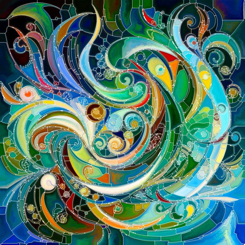 Abstract Chroma Dynamics stock illustration. Illustration of design ...