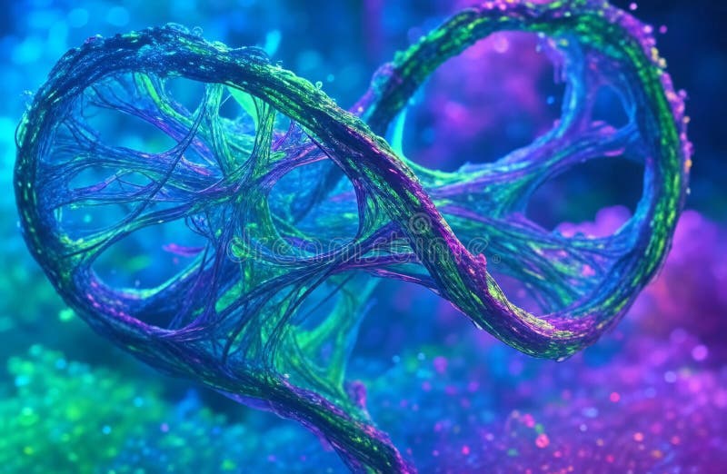 Chromatin Molecular Composition: a Conceptual View Stock Illustration ...