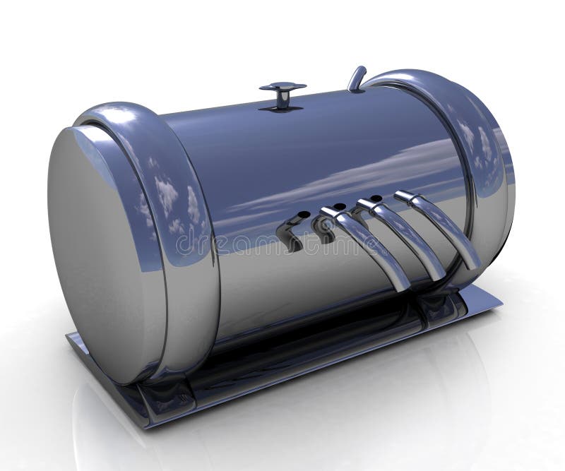 Pressure Vessel Tank Isolated Stock Illustration - Illustration of ...