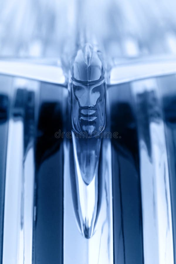Abstract Chromium Head on Vintage Car, Shallow DOF Stock Photo - Image ...