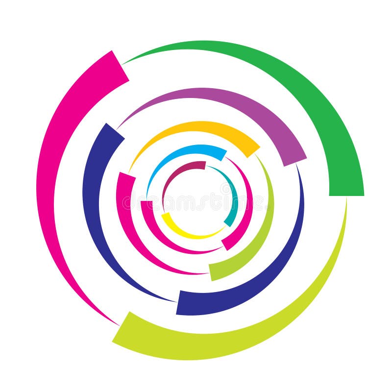 Abstract Cicular Geometric Circle Vector Design Element Stock Vector ...