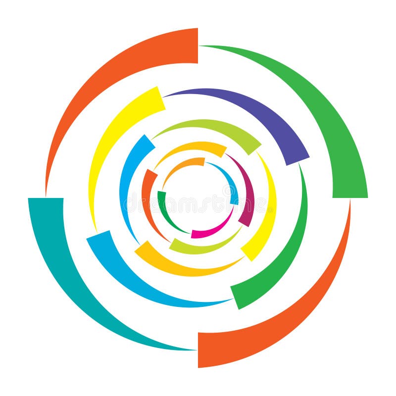 Abstract Cicular Geometric Circle Vector Design Element Stock Vector ...