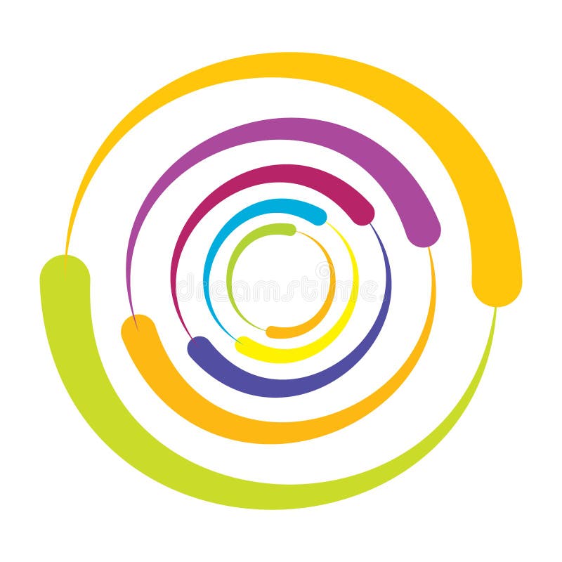 Abstract Cicular Geometric Circle Vector Design Element Stock Vector ...