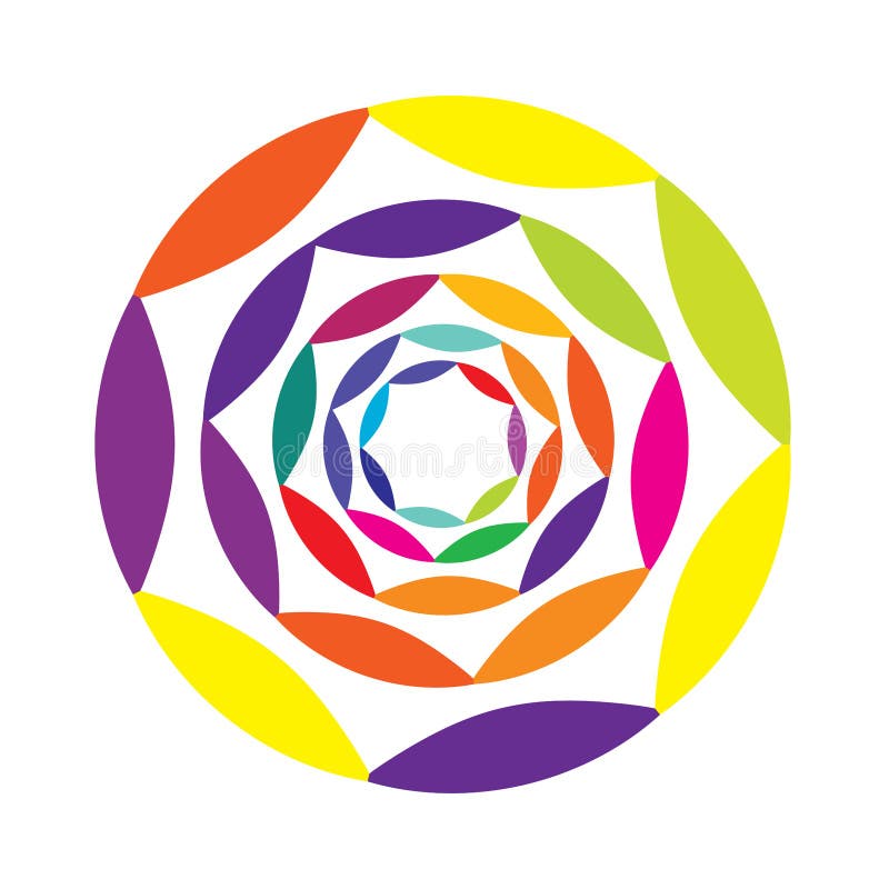 Abstract Cicular Geometric Circle Vector Design Element Stock Vector ...