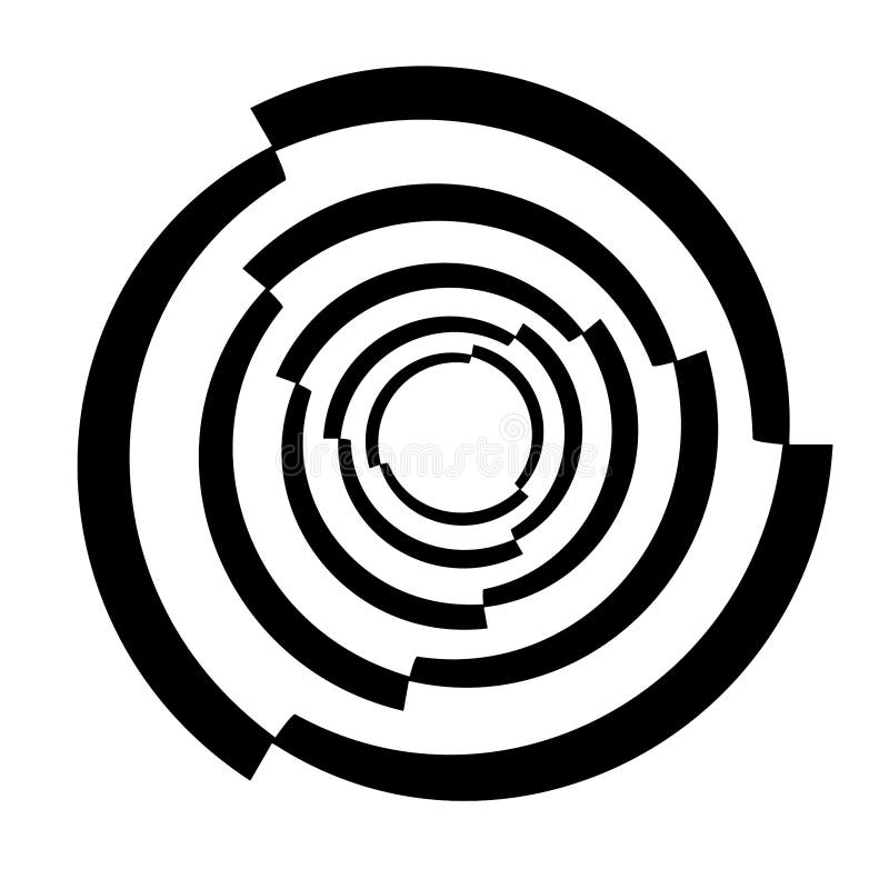 Abstract Cicular Geometric Circle Vector Design Element Stock Vector ...