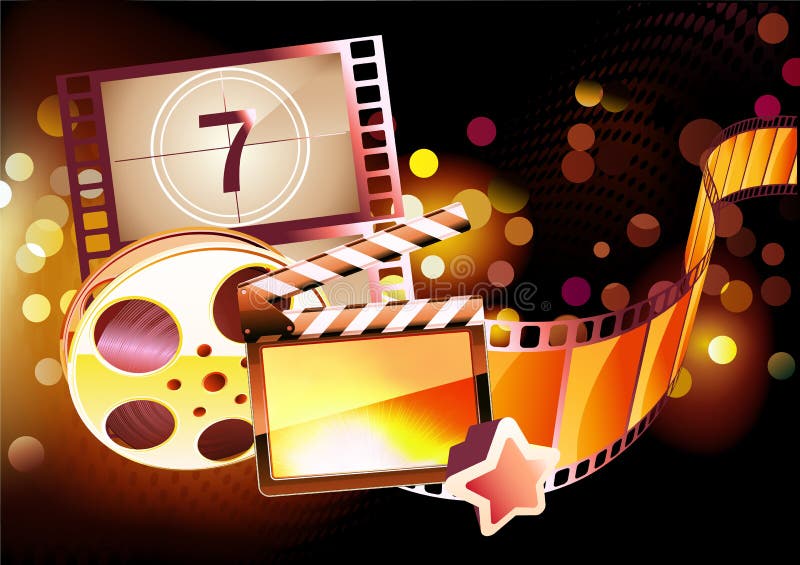 Abstract cinema background stock vector. Illustration of cinema - 21525549