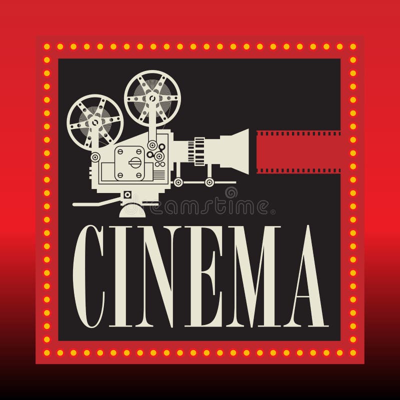 Abstract cinema background stock vector. Illustration of cinema - 21525549