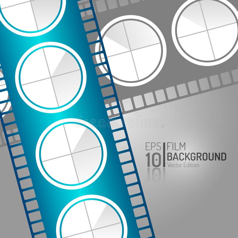 Creative Cinema Background Design. Vector Elements. Minimal Isolated ...