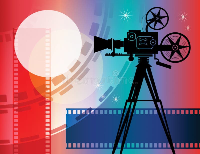 Abstract cinema background stock vector. Illustration of cinema - 21525549