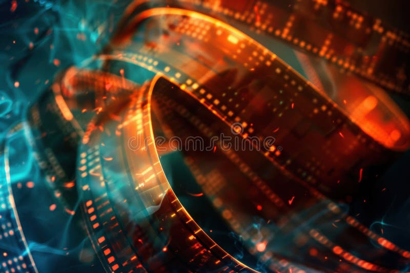 Abstract Cinematic Concept with Agency Involvement in Movie Production ...