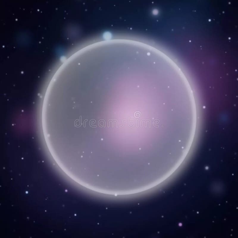 An Abstract Circle Appears with a Soft Glow in the Center, Surrounded ...