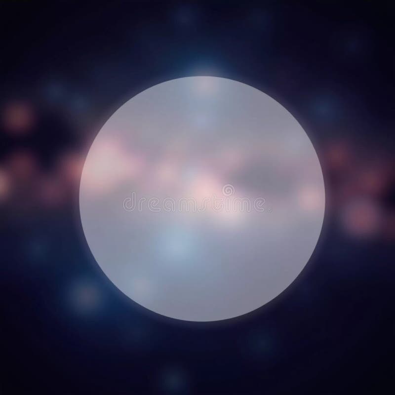 An Abstract Circle Appears with a Soft Glow in the Center, Surrounded ...