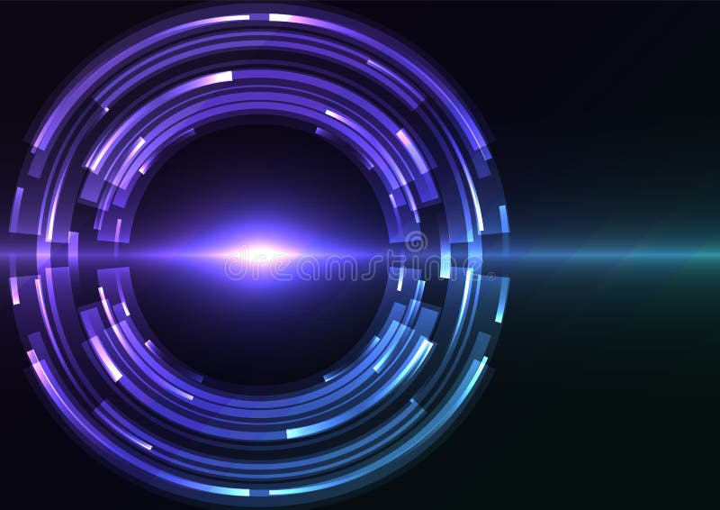 Circle Digital Abstract Layer Background Stock Vector - Illustration of ...