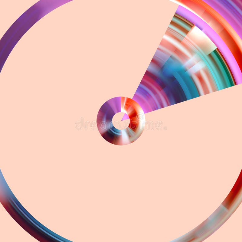 Abstract Circle in Pastel Soft Hues, Background Stock Illustration ...