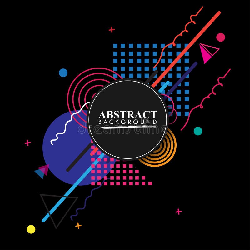 Abstract Circle Badge Geometric Pattern Design and Background with ...