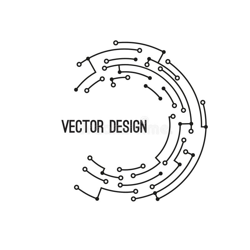 Abstract circle banner stock vector. Illustration of circuit - 232647079