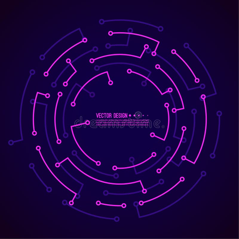 Abstract circle banner stock vector. Illustration of computer - 291922930