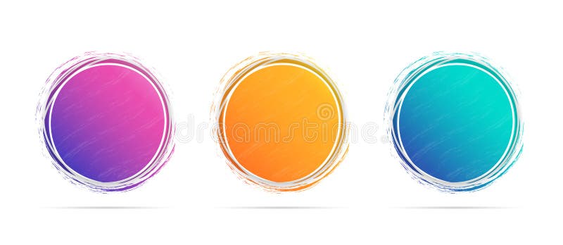 Abstract Circle Banners stock vector. Illustration of vector - 212558983