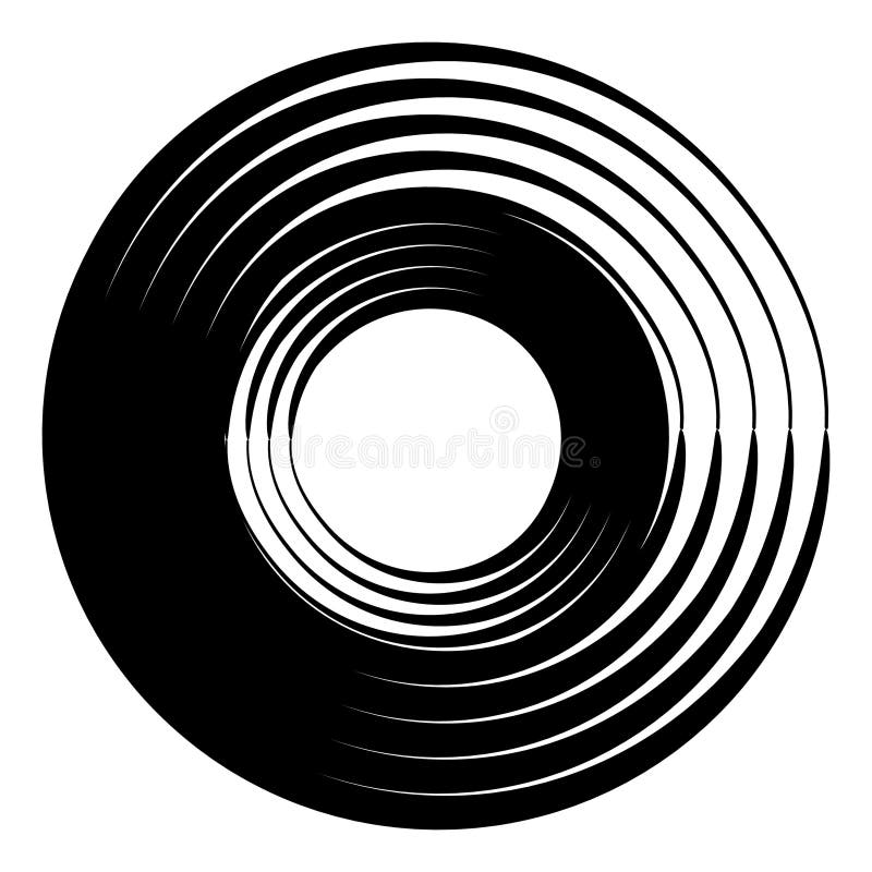 Abstract Circle. Black Round Frame. Element for Design Stock Vector ...