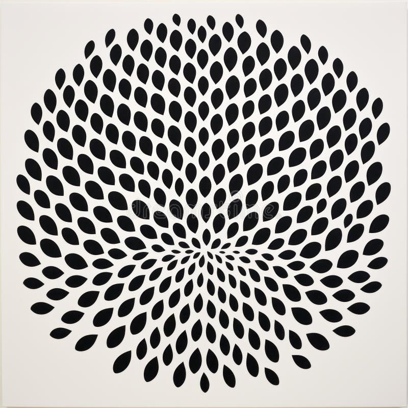Bold Floral Circle: a Contemporary Tribute To Lucio Fontana Stock ...