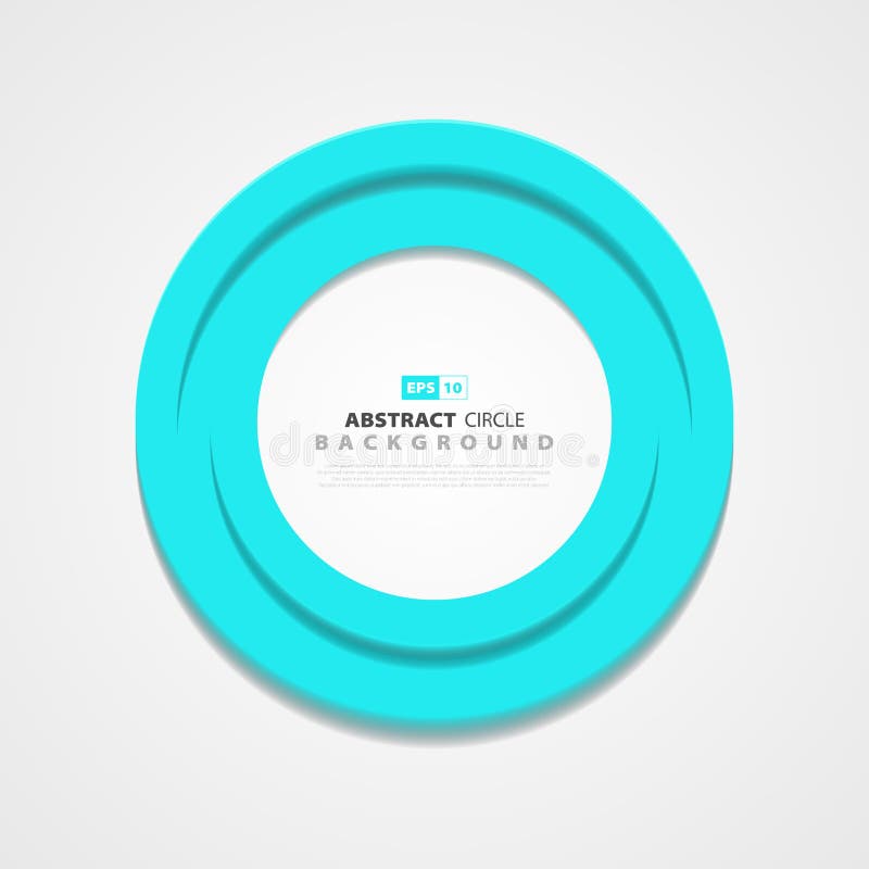 Abstract Circle Blue Cover Design Element. Illustration Vector Eps10 ...