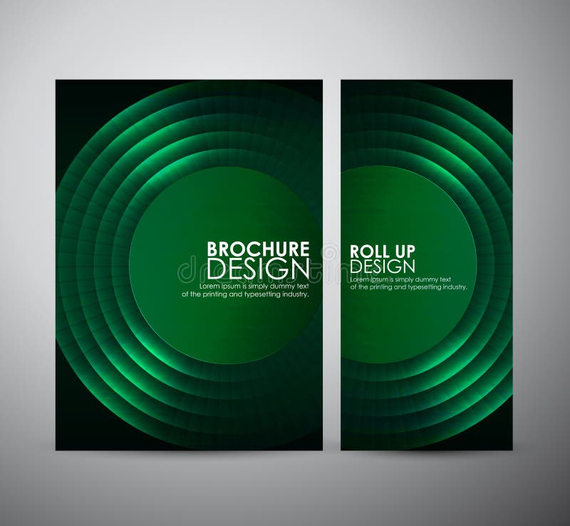 Abstract Circle. Brochure Business Design Template or Roll Up Stock ...