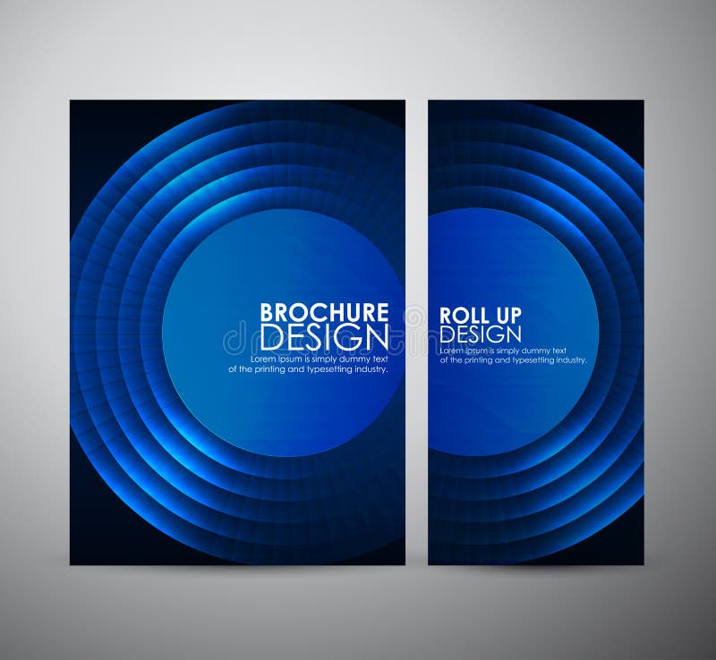 Abstract Circle. Brochure Business Design Template or Roll Up Stock ...