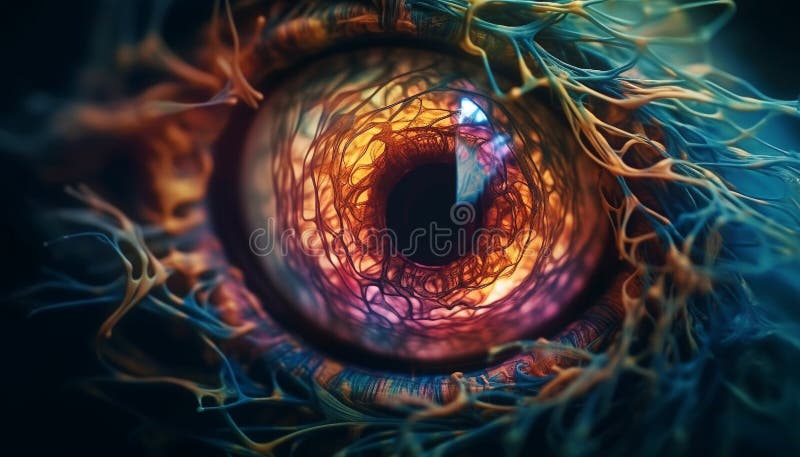 An Abstract Circle of a Cancer Cell Generated by AI Stock Illustration ...