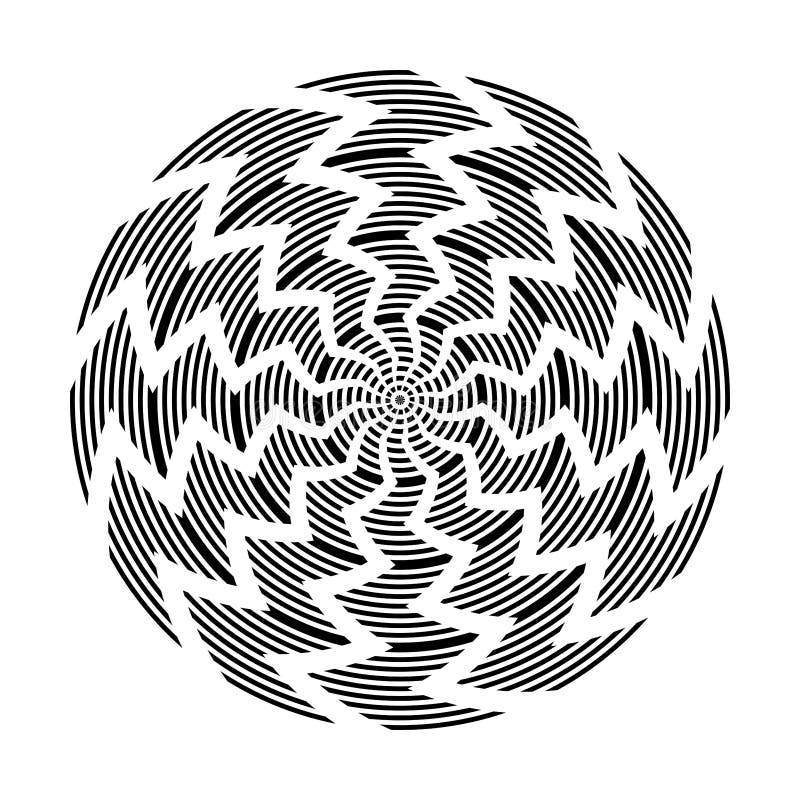 Abstract Circle Circular Rotation Pattern Stock Vector - Illustration ...