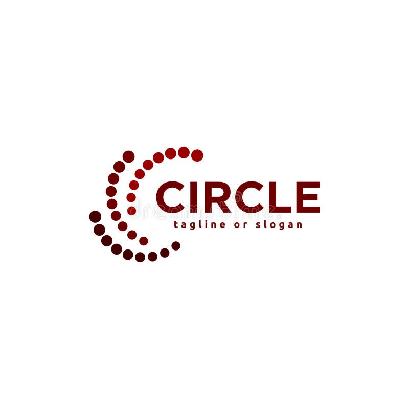 Abstract Circle Composition Logo Design Concept Stock Vector ...