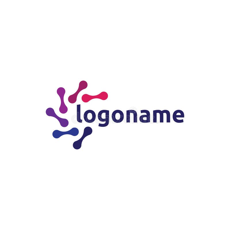 Abstract Circle Composition Logo Design Concept Stock Vector ...