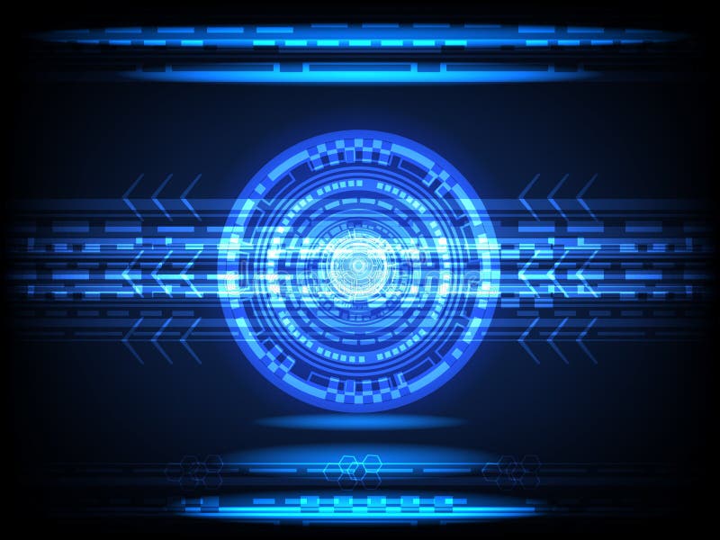 Abstract Circle Concept Innovation Connect Digital Line Engineering in ...