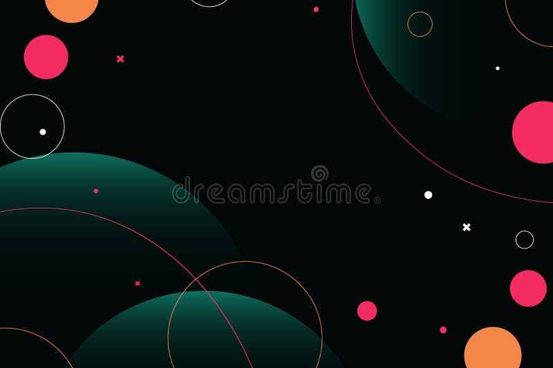 Abstract Circle on Dark Background. Stock Illustration - Illustration ...